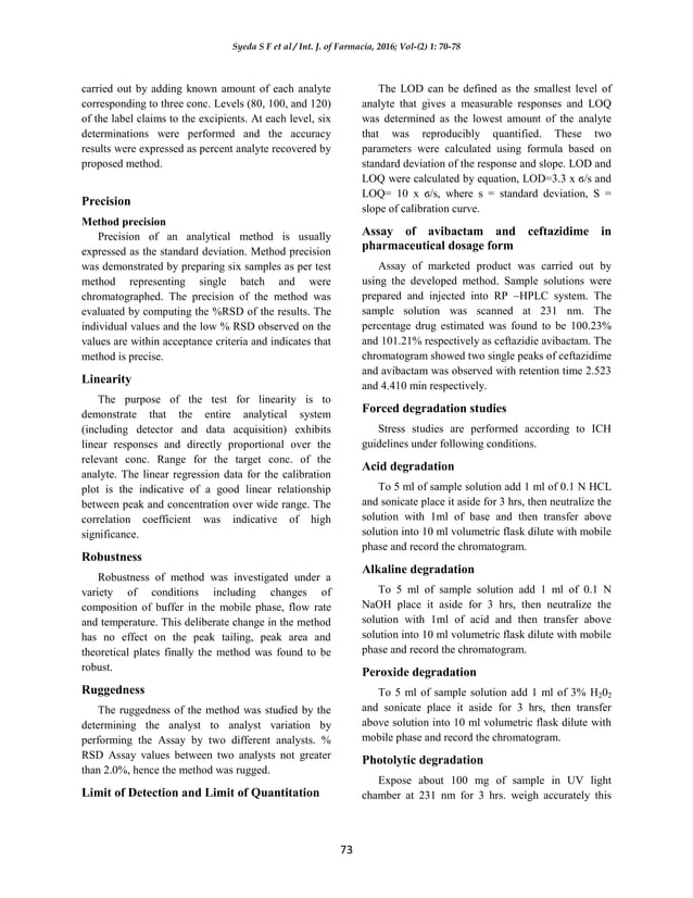 Stability indicating analytical method development and validation for ...