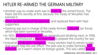 IGCSE REVISION - GERMANY: GERMAN GROWTH UNDER THE NAZIS | PPTX