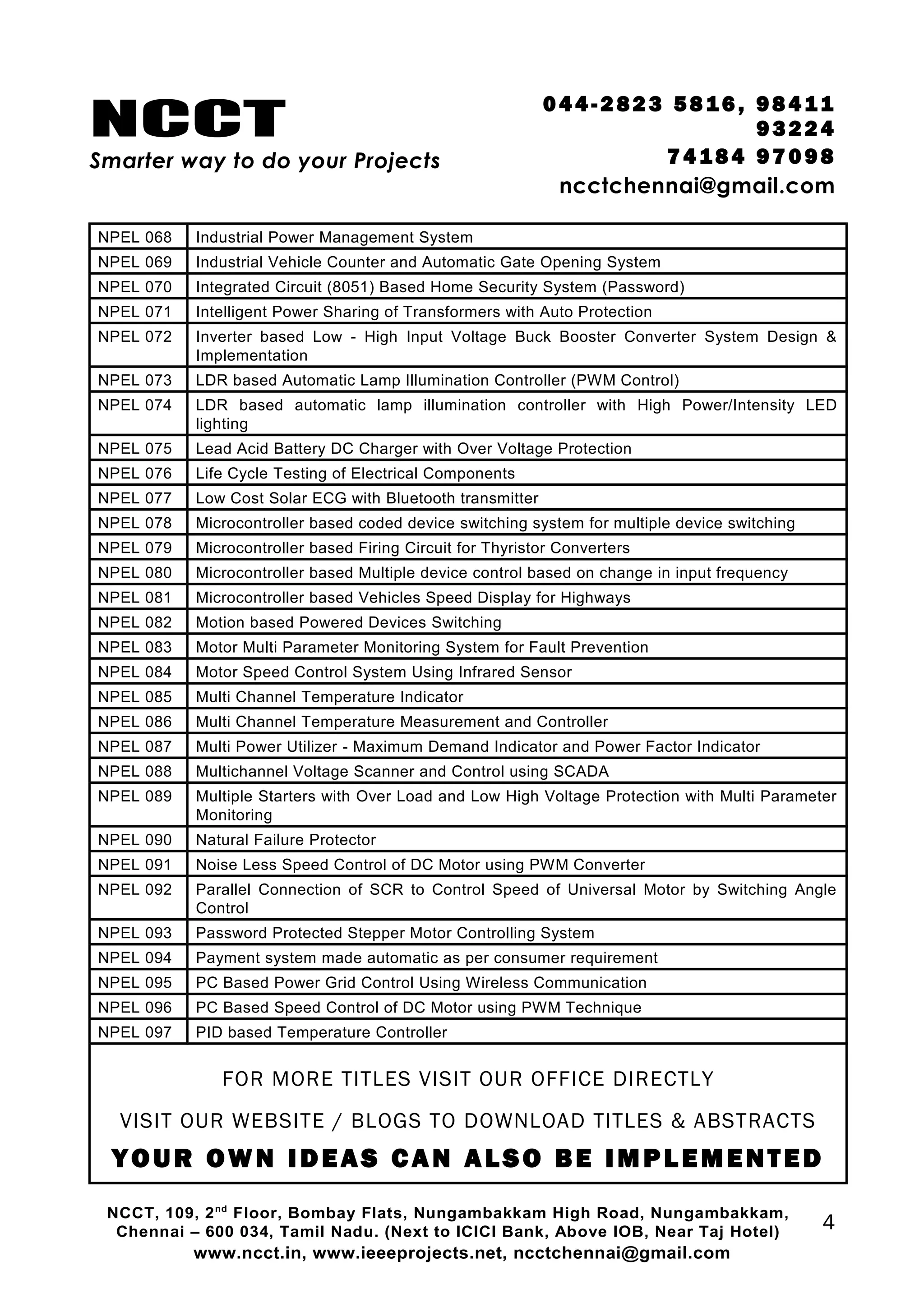 08 2013-14 diploma electrical project titles | DOC