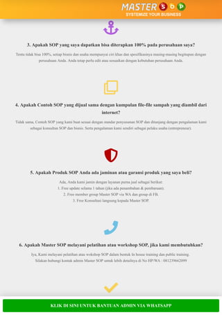 #08. SOP Admin Penggajian - Master SOP | PDF