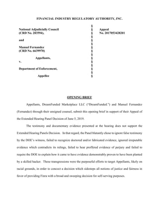 Lawyer's response for FINRA Appeal | PDF