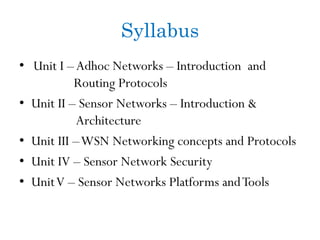 Introduction to AWSN | PDF
