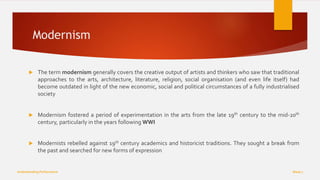 08.11.21 Understanding Performance - Modernism | PPT