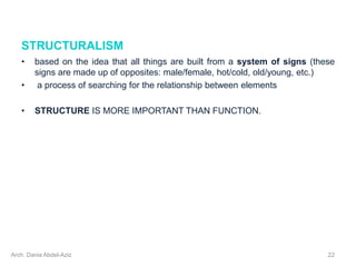 history of contemporary architecture - 08. Semiotics + Structuralism.ppt
