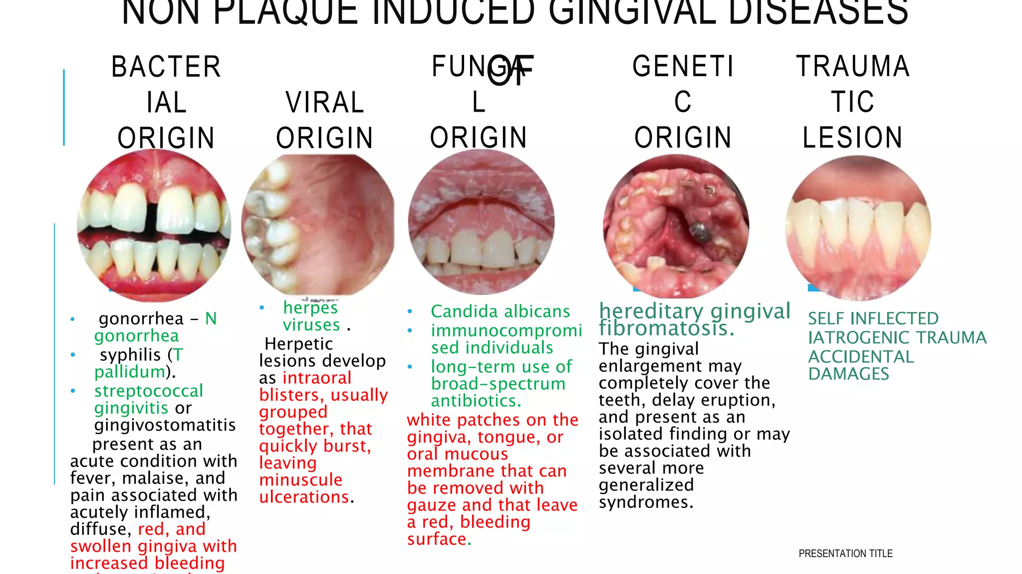 classification of periodontal diseases | PPTX