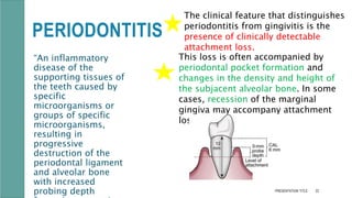 classification of periodontal diseases | PPTX