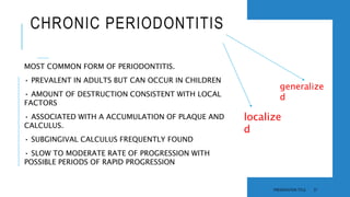 classification of periodontal diseases | PPTX