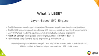 Status of the Layer-Based SVG Engine in WebKit | PPT