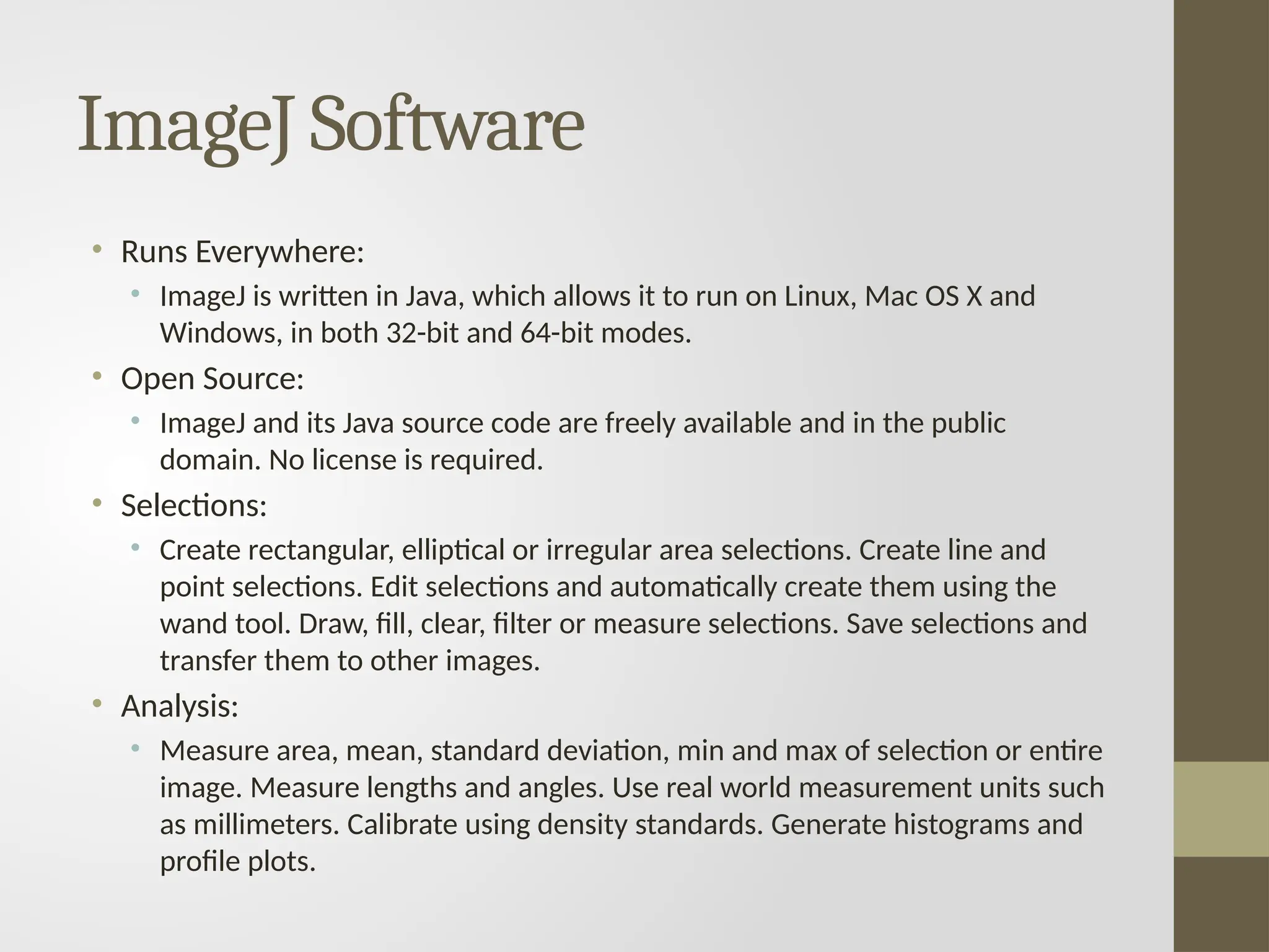 Introduction to imageJ image analysis new | PPTX | Photo Editing Software | Computer Software ...