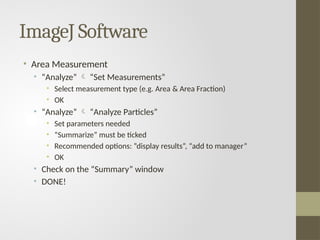 Introduction to imageJ image analysis new | PPTX