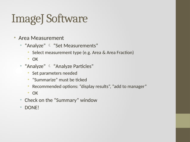 Introduction to imageJ image analysis new | PPTX | Photo Editing Software | Computer Software ...