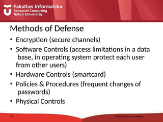 08.Kemanan Sistem Security Services, Mechanism and Countermeasures.pptx