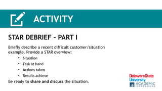 Assisting with Difficult Customers at work | PPTX