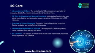 5G Edge Computing Training by TelcoLearn | MEC | PPTX