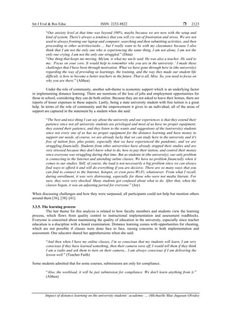 Impact of distance learning on the university students’ academic ...