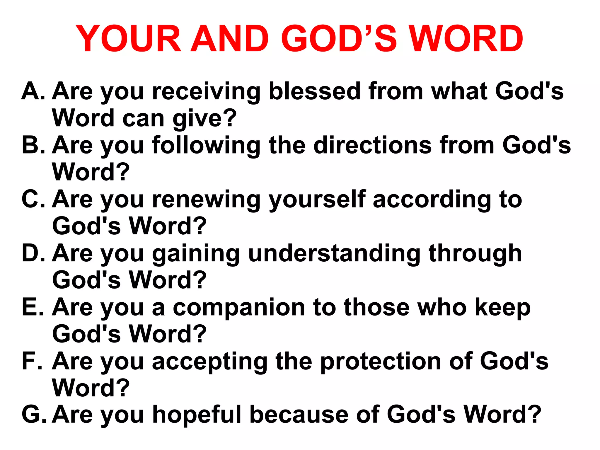 god's word | PPTX