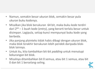 Kriptografi - Block Cipher dan CBC | PDF