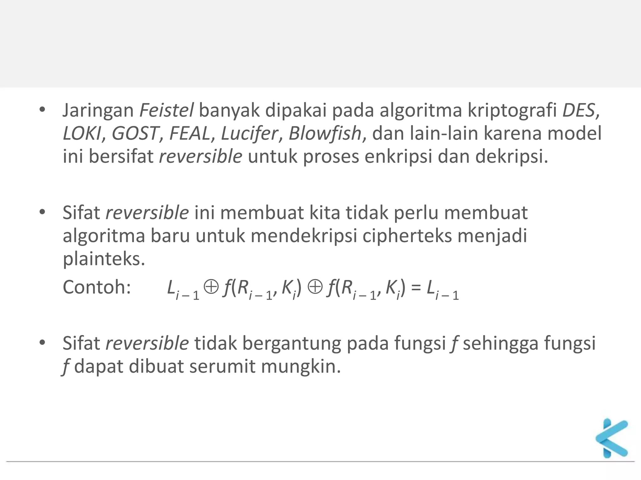 Kriptografi - Prinsip Perancangan Cipher Blok | PDF