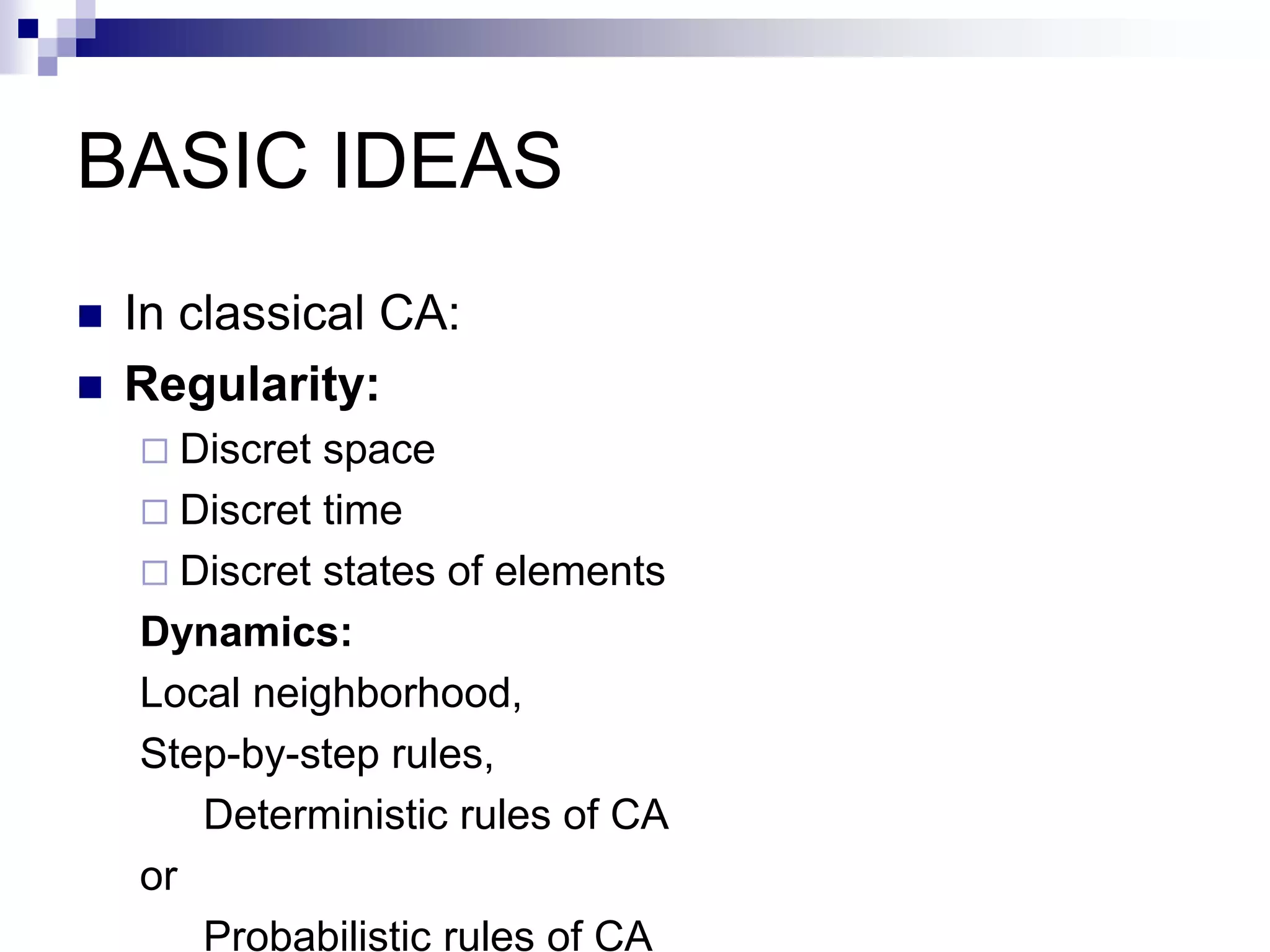 Cellular Automata Models of Social Processes | PPT