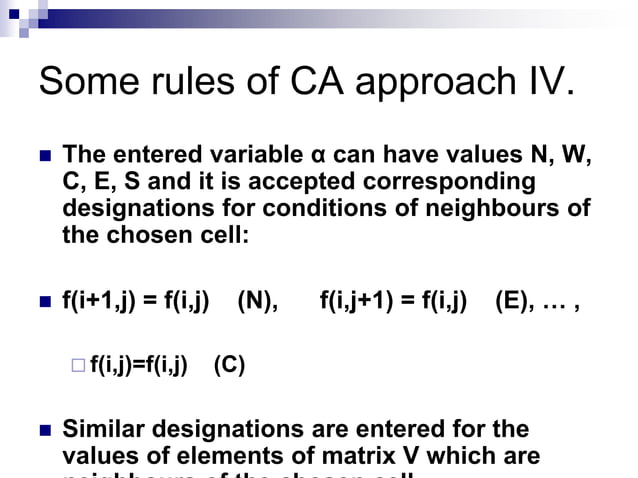 Cellular Automata Models of Social Processes | PPT | Free Download