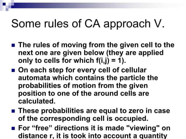 Cellular Automata Models of Social Processes | PPT