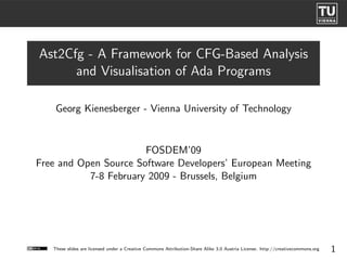 Ast2Cfg - A Framework for CFG-Based Analysis and Visualisation of Ada Programs | PPT