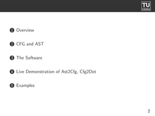 Ast2Cfg - A Framework for CFG-Based Analysis and Visualisation of Ada ...