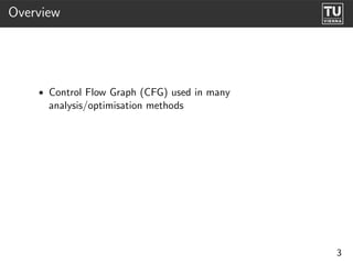 Ast2Cfg - A Framework for CFG-Based Analysis and Visualisation of Ada Programs | PPT