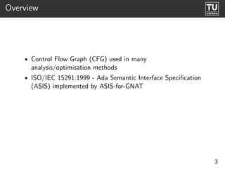 Ast2Cfg - A Framework for CFG-Based Analysis and Visualisation of Ada ...