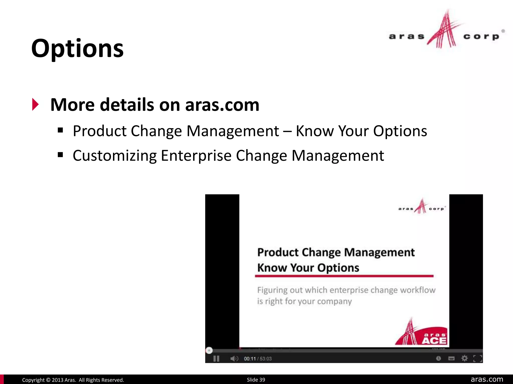 ARAS - change management | PPTX
