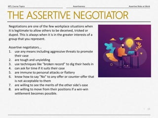 Assertive Roles at Work | PPTX