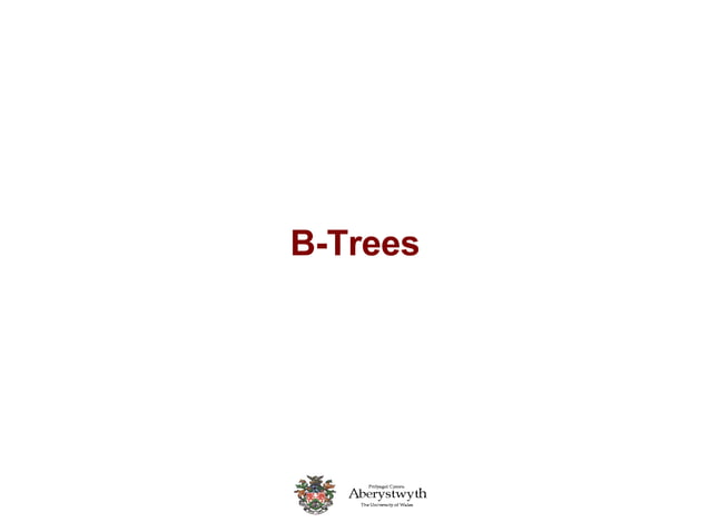 08 B Trees | PPT | Databases | Computer Software and Applications