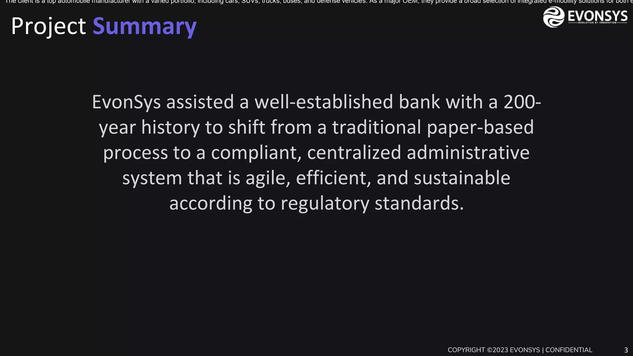 EvonSys - Streamline Banking Operations | PPT