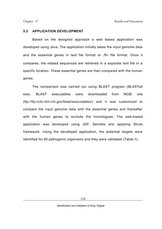Results and Discussion - Identification of Drug Targets from Bacterial ...