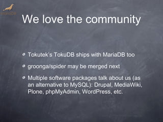 Maria db the new mysql (Colin Charles) | PPT