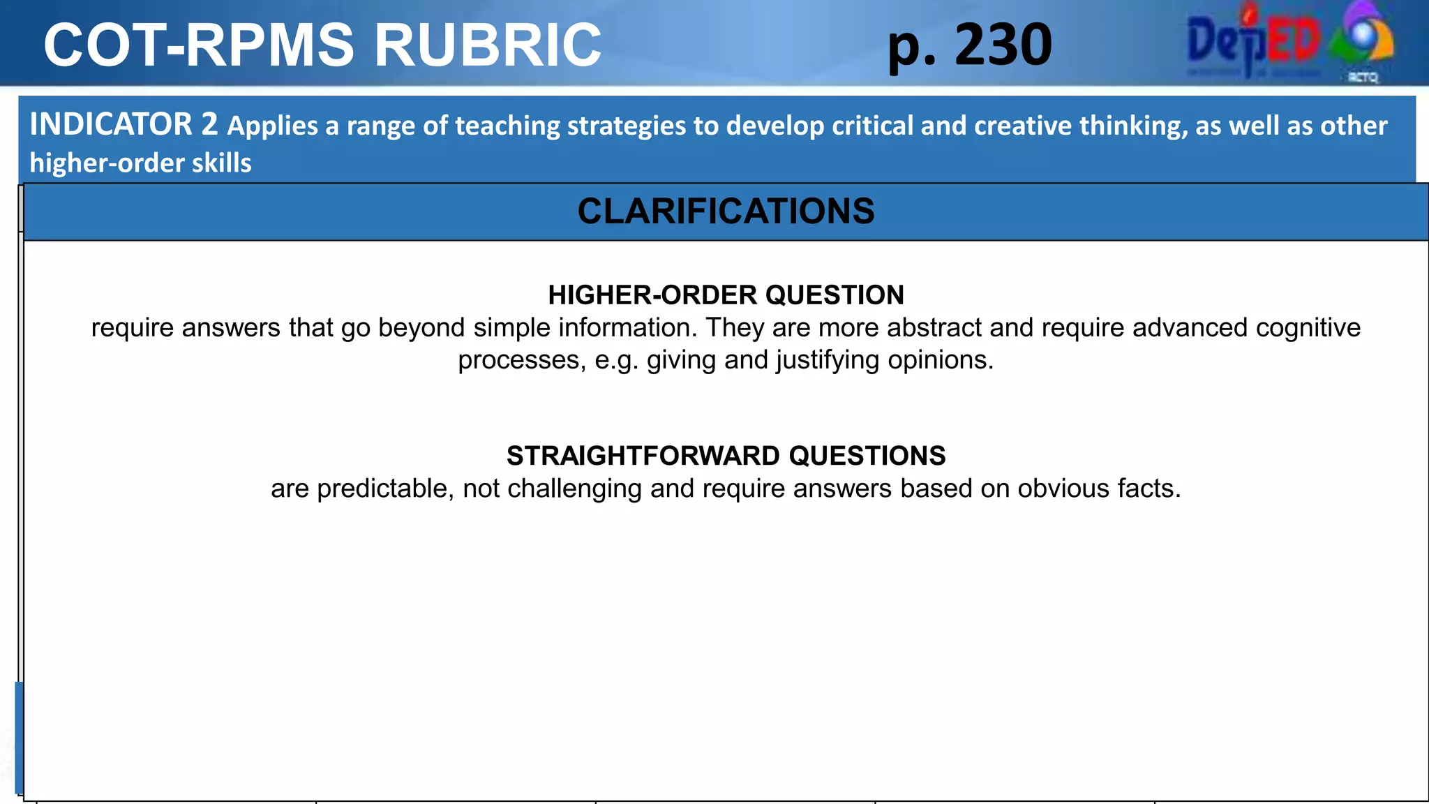 cot in rpms forms | PPTX