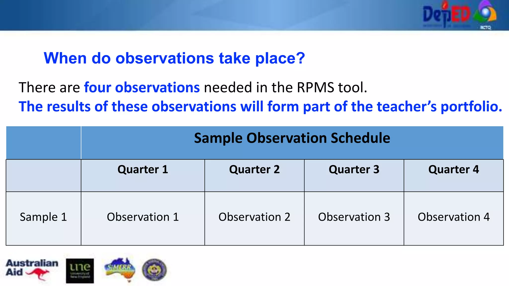 cot in rpms forms | PPTX