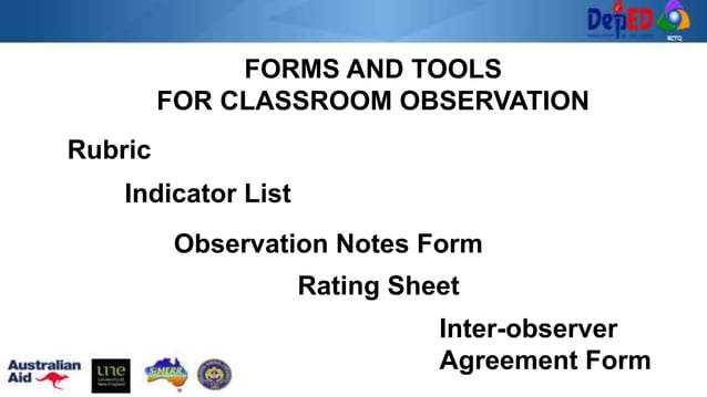 cot in rpms forms | PPTX | Educational Assessment | Education