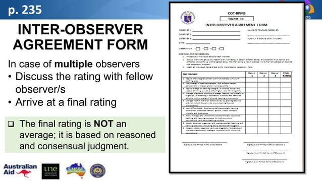 cot in rpms forms | PPTX | Educational Assessment | Education