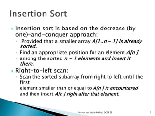 08 decrease and conquer spring 15 | PPTX