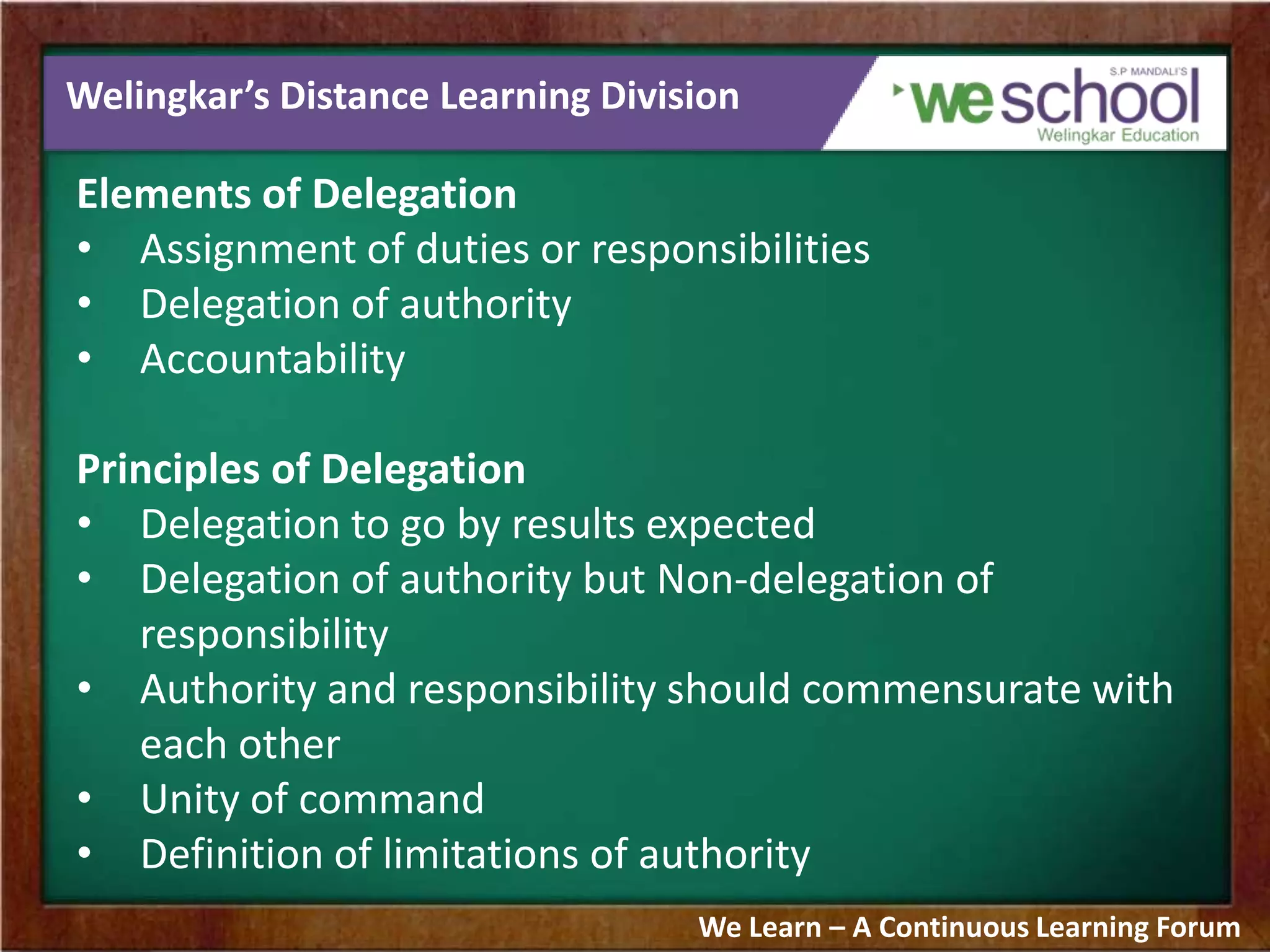 Delegation of Authority | PPTX