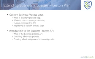 Module 8 Extending Business processes | PPTX | Programming Languages | Computing