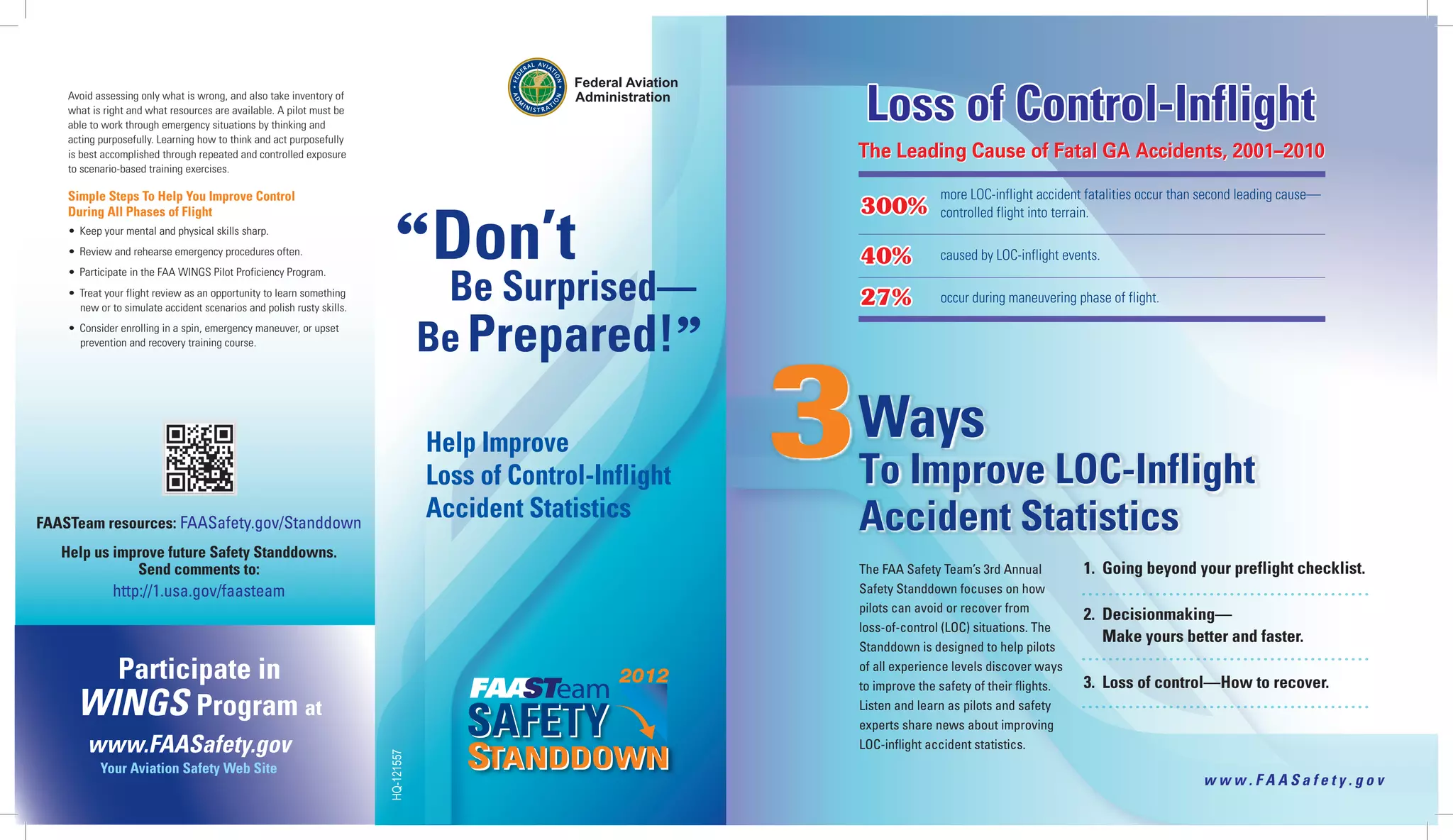 FAA Standdown - Dont be Surprised, Be Prepared! | PDF