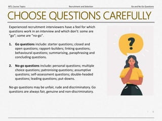 Go and No Go Questions | PPT