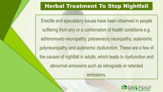 Nocturnal Emission Pills, Herbal Treatment to Stop Nightfall ...