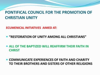 08 july 2013 ecumenism | PPT