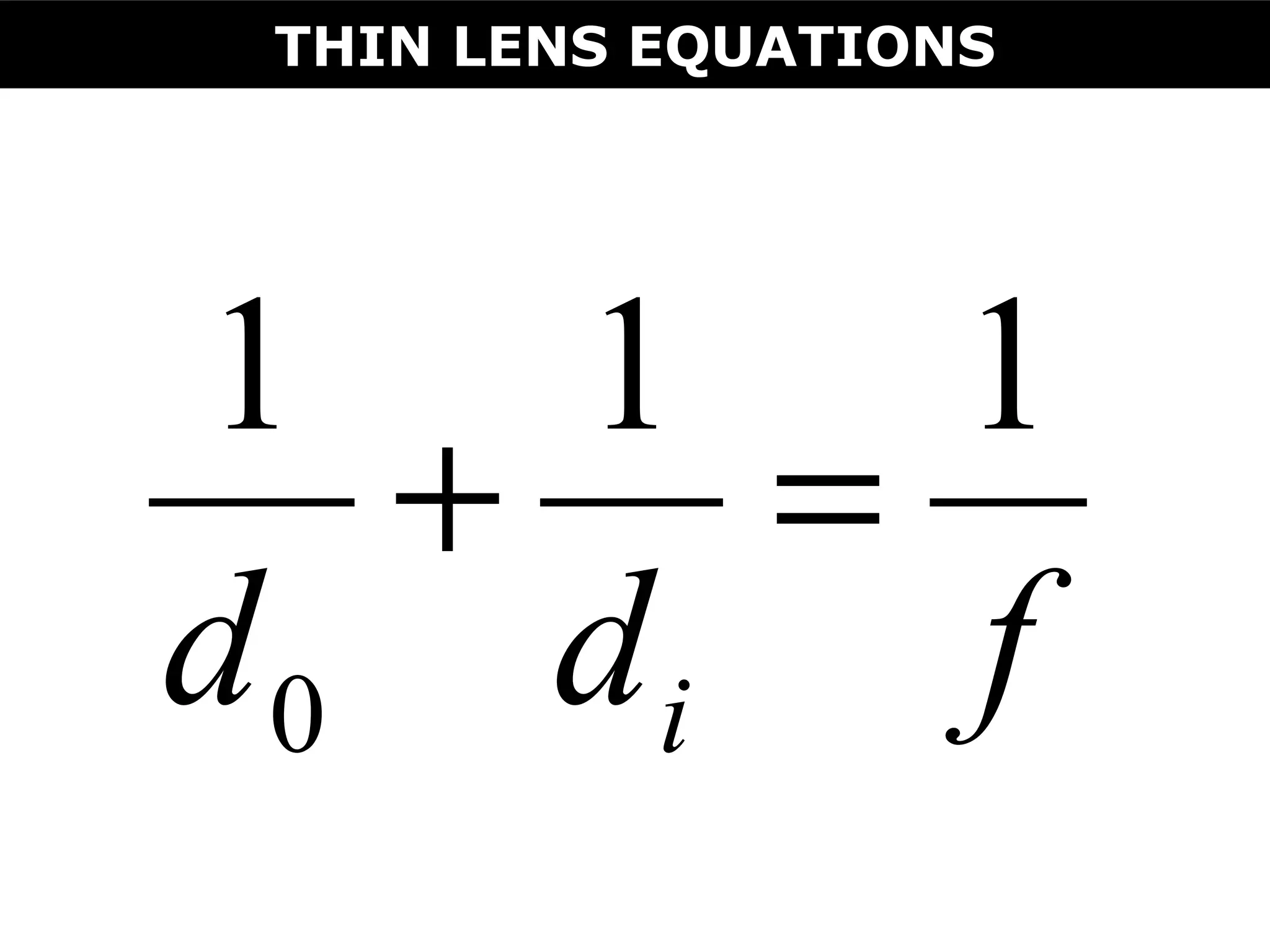 08 lens equations | PPT