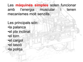 Les màquines | PPTX