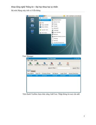 08. Linux Quan Ly Nguoi Dung | PDF