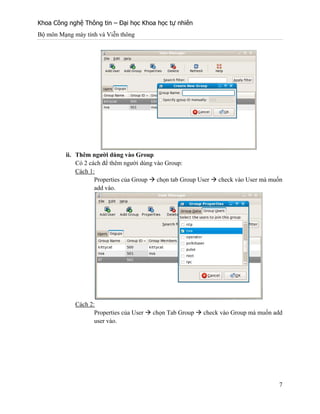 08. Linux Quan Ly Nguoi Dung | PDF